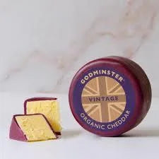 Individual Round Godminster Organic Cheddar 400g– MacFarlanesDeli